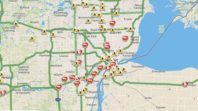 Metro Detroit traffic conditions: Check map, closures, incidents here